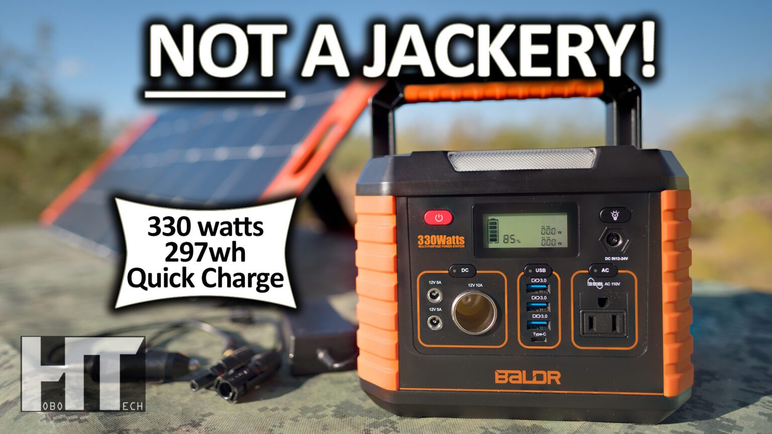 BEST Micro Solar Generator For The BUCK? BALDR 330 Watt 297Wh Portable ...