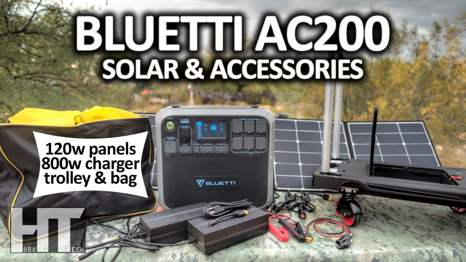 BLUETTI 120w Solar Panel – AC200 Accessories Review | Fast Charger ...