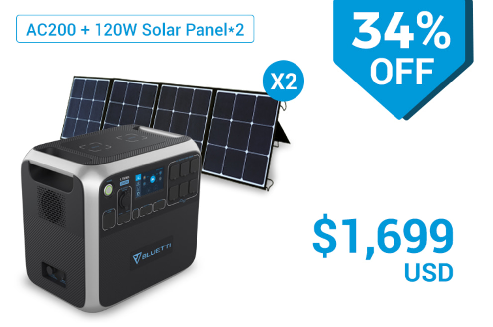 BLUETTI 120w Solar Panel – AC200 Accessories Review | Fast Charger ...